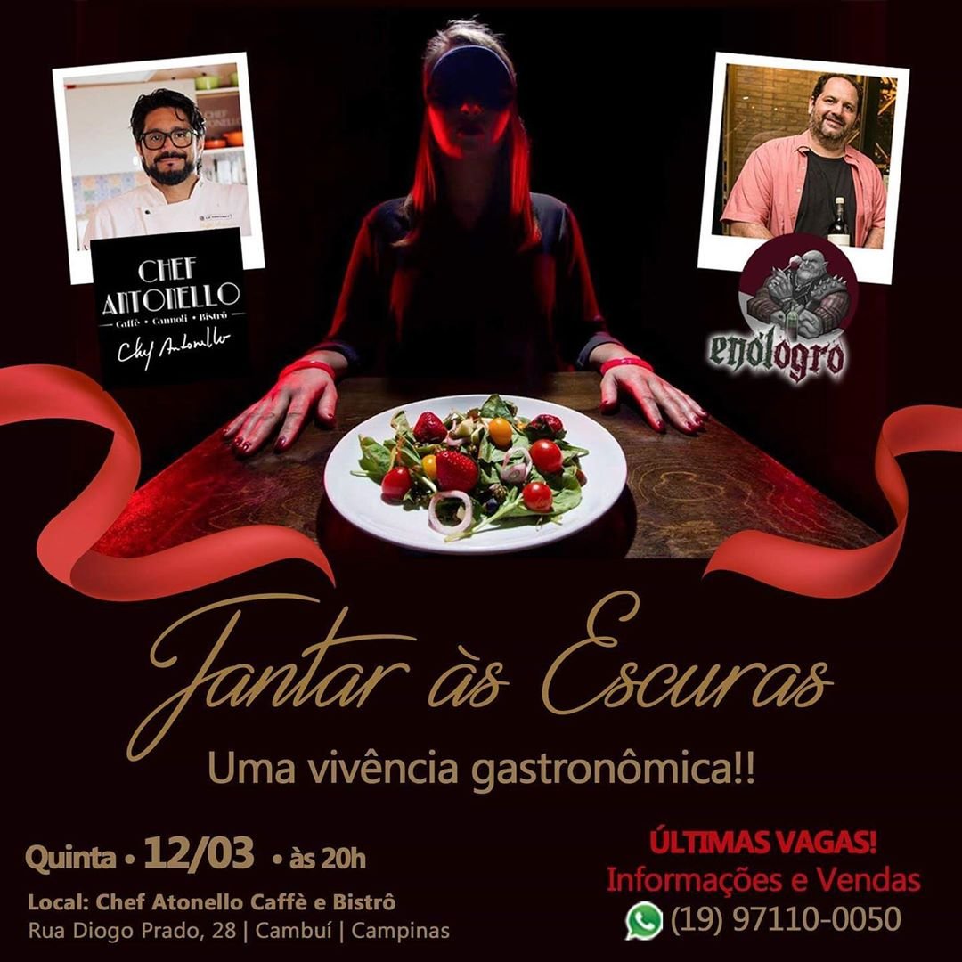 Jantar às Escuras – Agenda do Vinho